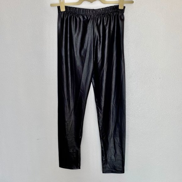 Boohoo | Pants & Jumpsuits | New Boohoo Black Wet Look Leggings Rave ...